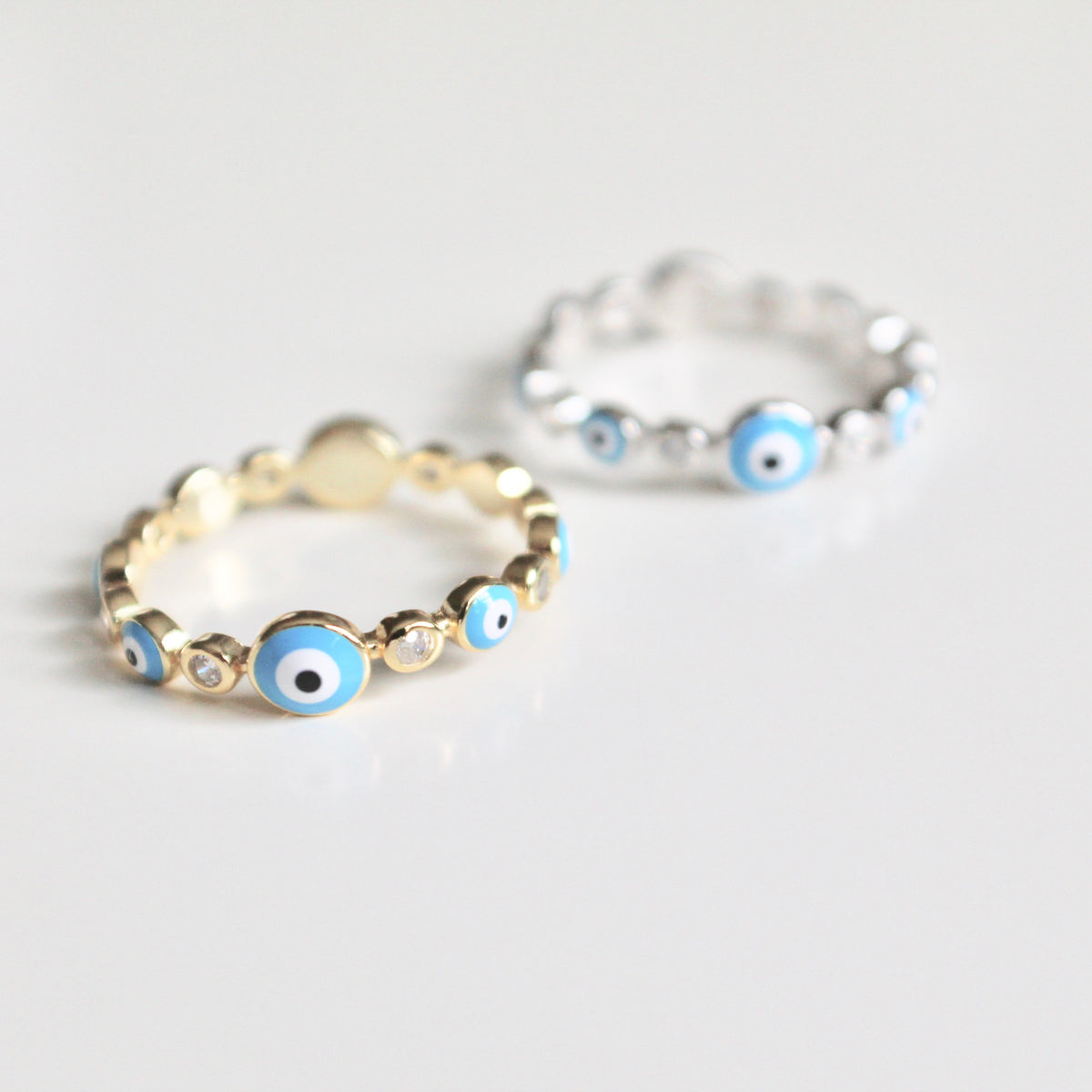 Evil eye blue ring | Lily Lough