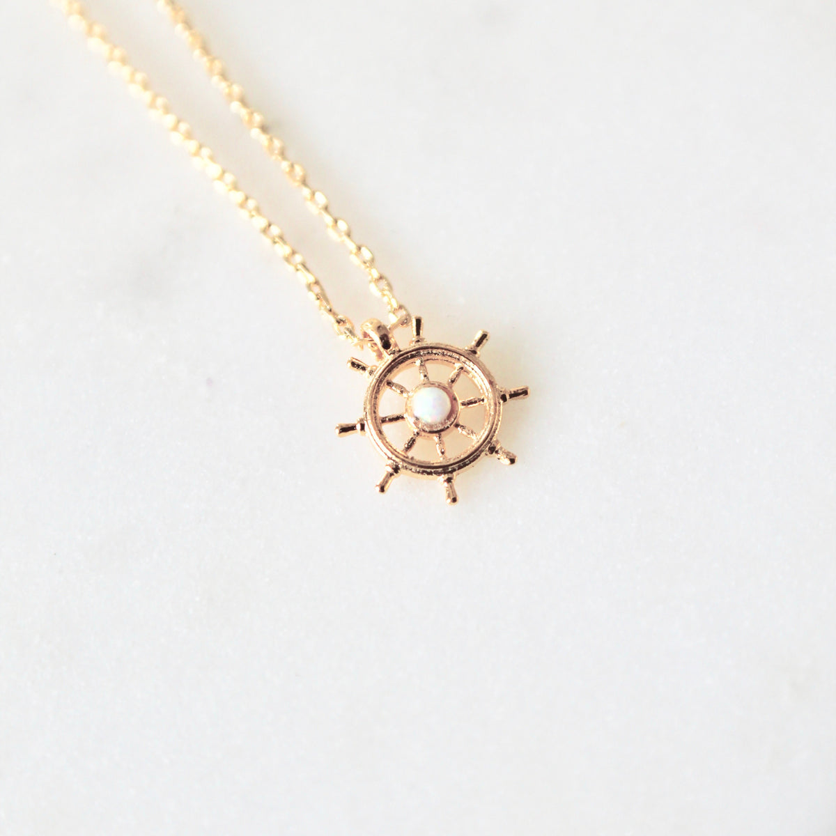 Ship's wheel necklace | Lily Lough