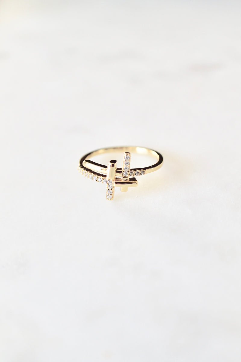 Double cross ring | Lily Lough